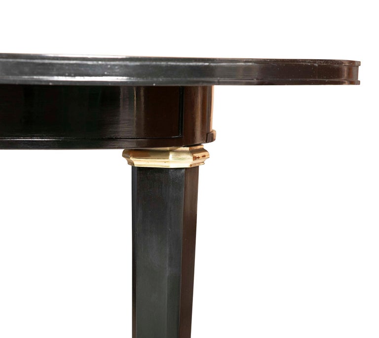 Ebonized Dining Table with Bronze Mounts by Maison Jansen at 1stDibs