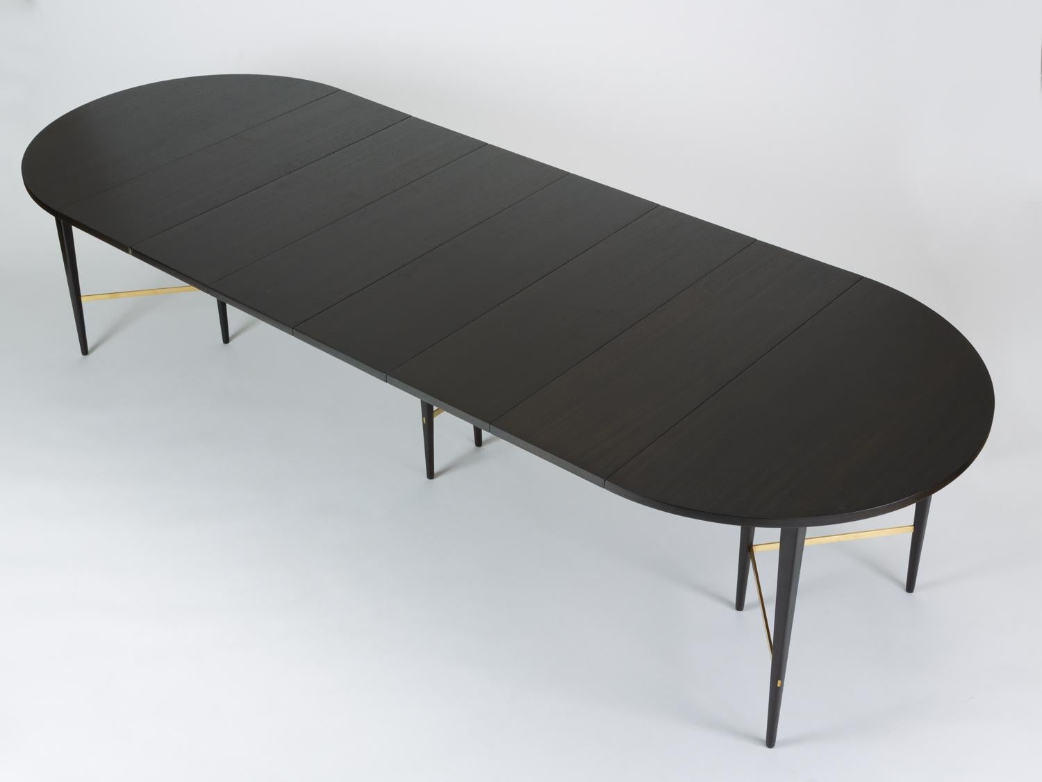 Ebonized Dining Table with Six Leaves by Paul McCobb for Calvin ...