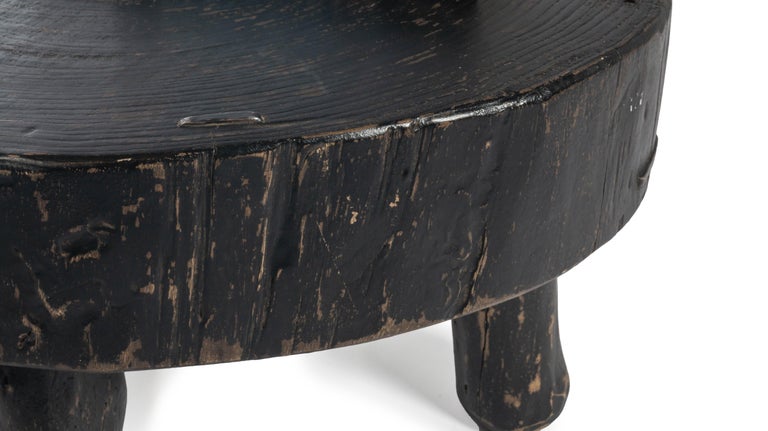 Ebonized Elm Block Coffee Table For Sale at 1stDibs