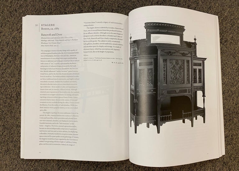 Ebonized Étagère Cabinet with Owl Crest Attributed to Bancroft and Dyer ...