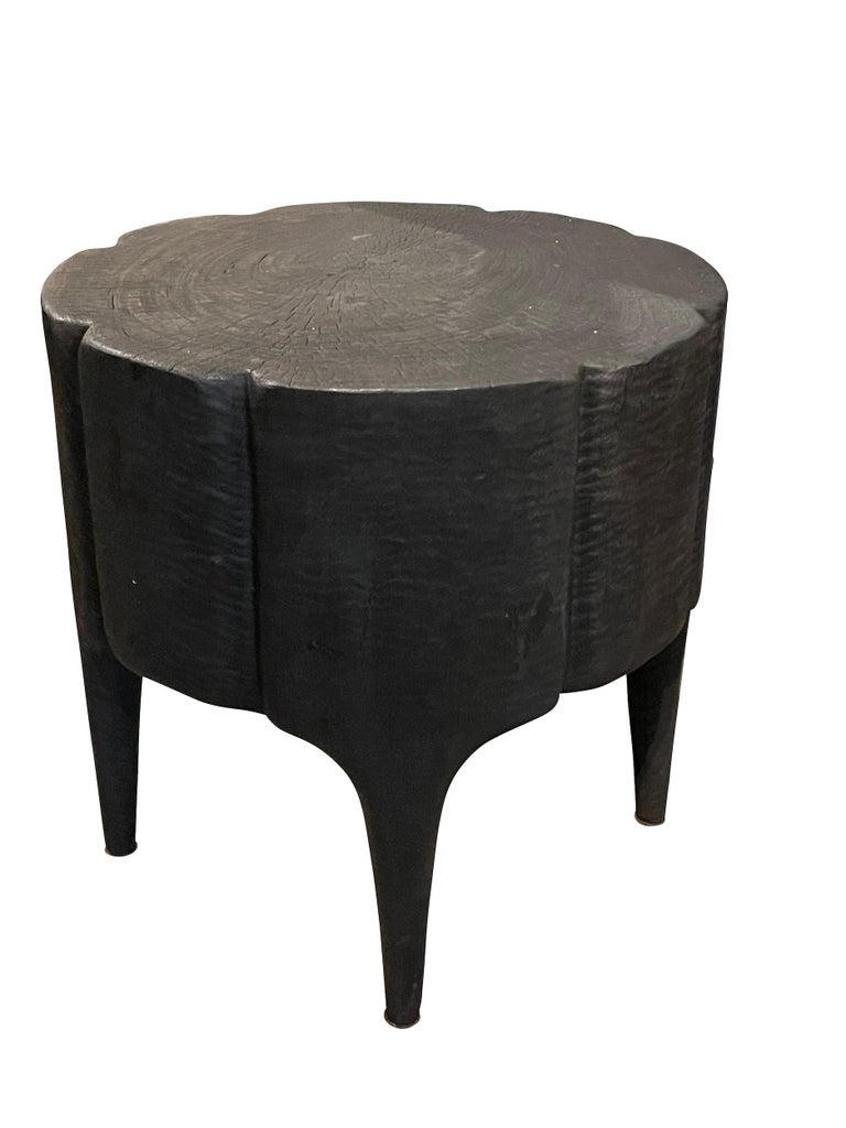 Ebonized Suar Wood Side Table, Indonesia, Contemporary For Sale at 1stDibs