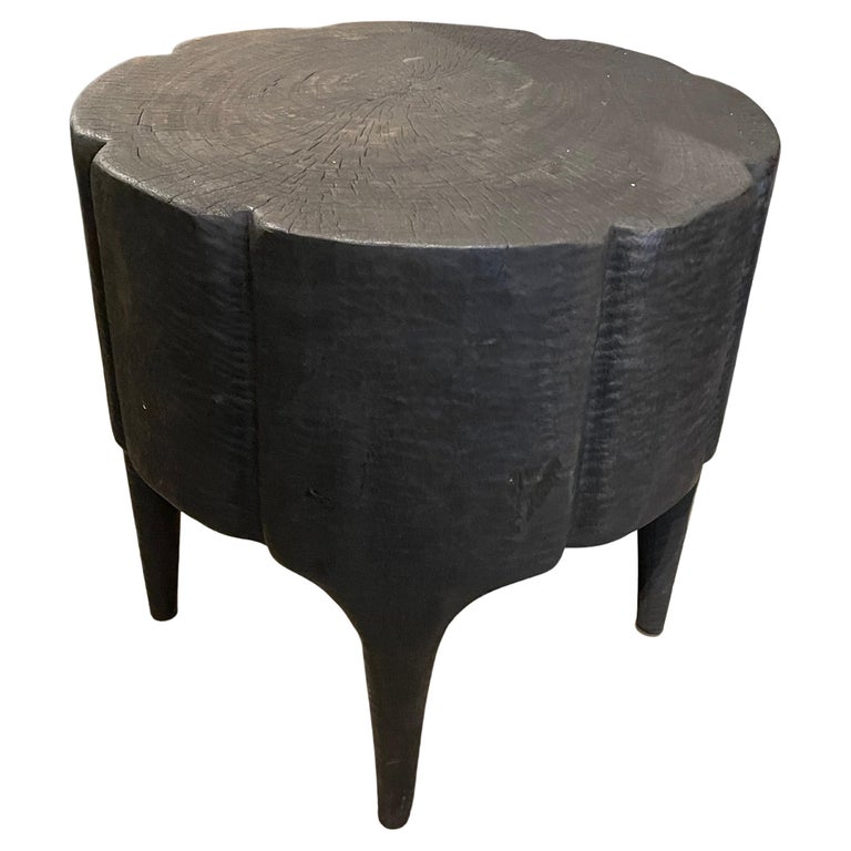 Ebonized Suar Wood Side Table, Indonesia, Contemporary For Sale at 1stDibs