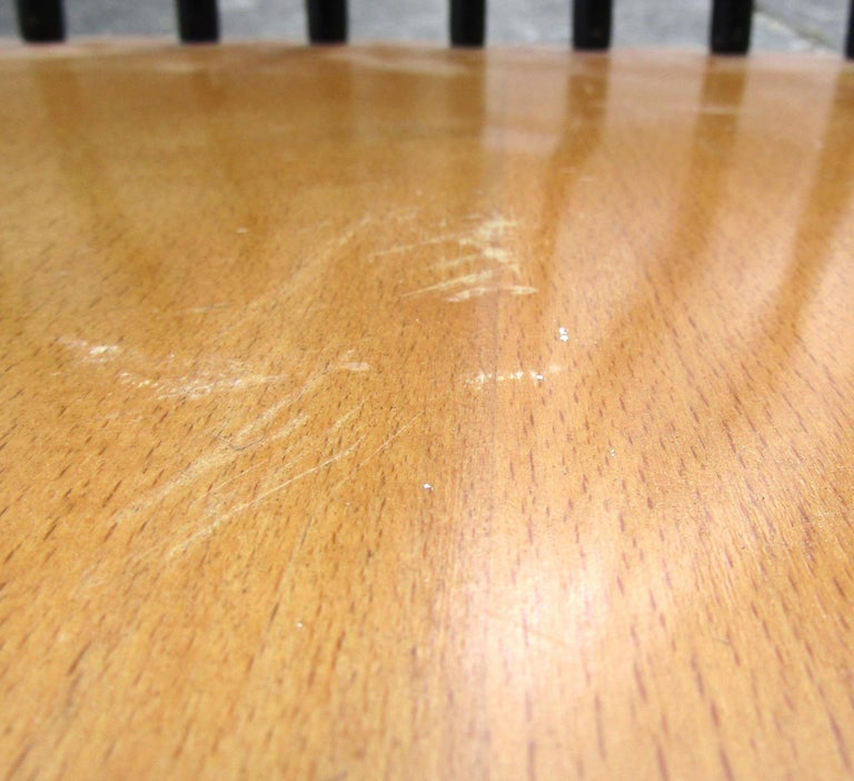 Ebonized Vintage Modern Style Rocker For Sale at 1stDibs