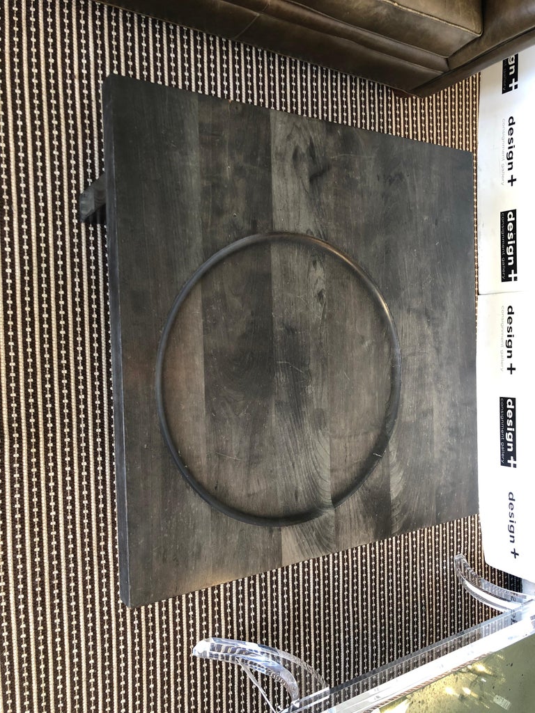 Ebonized Walnut Dish Table, by Gulassa and Company at 1stDibs