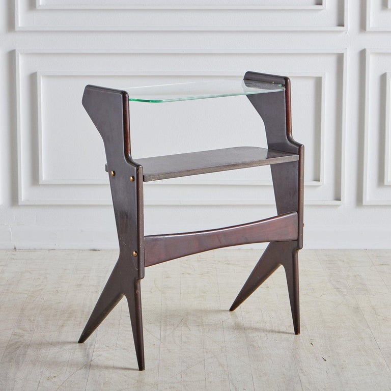 Ebonized Wood Side Table in the style of Gio Ponti, Italy 1950s For ...