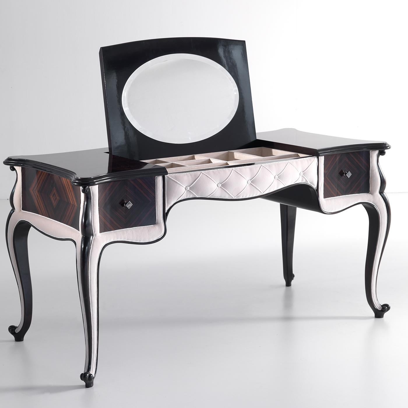 Ebony and Cherry Vanity Table For Sale at 1stDibs | cherry dressing table