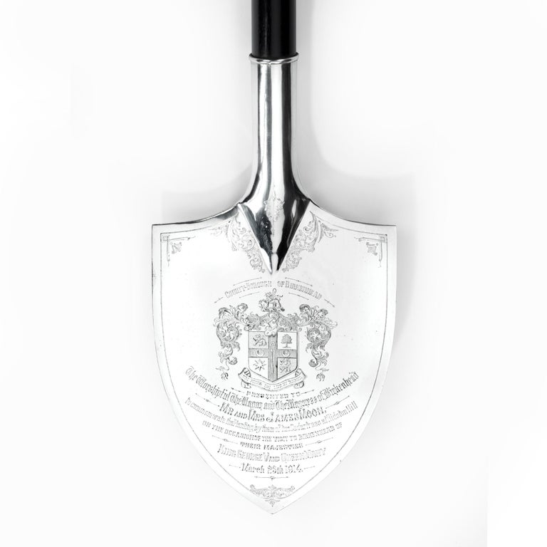 A King George V and Queen Mary ceremonial spade at 1stDibs