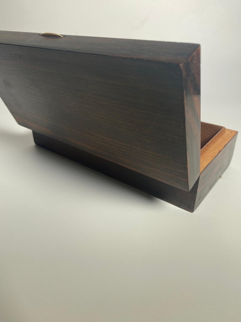 Ebony Macassar Box, circa 1930, Brown Color, France For Sale at 1stDibs