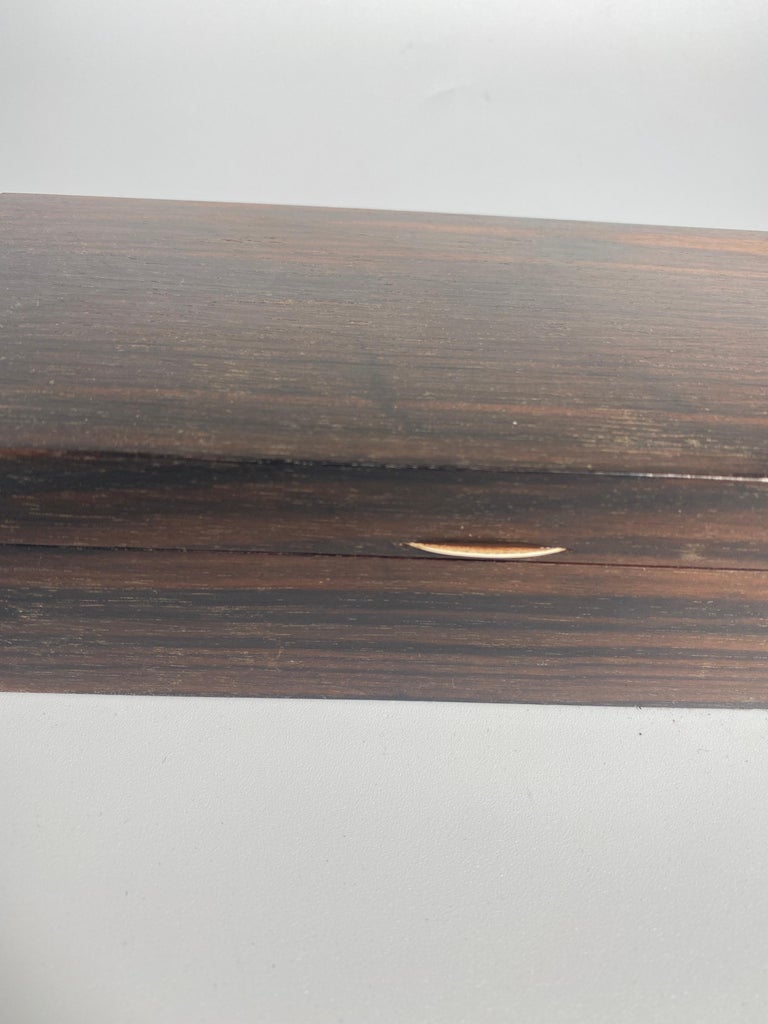 Ebony Macassar Box, circa 1930, Brown Color, France For Sale at 1stDibs