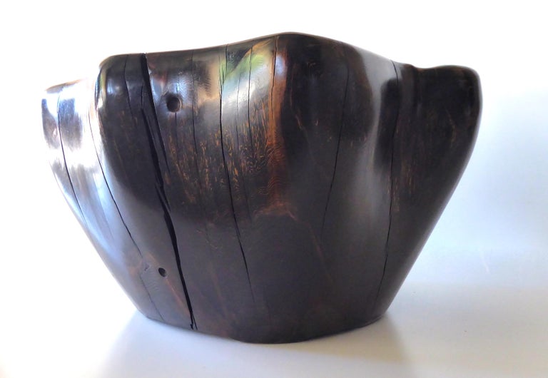 Ebony-Stained Cedar Wood Table by Contemporary American Artist Daniel ...
