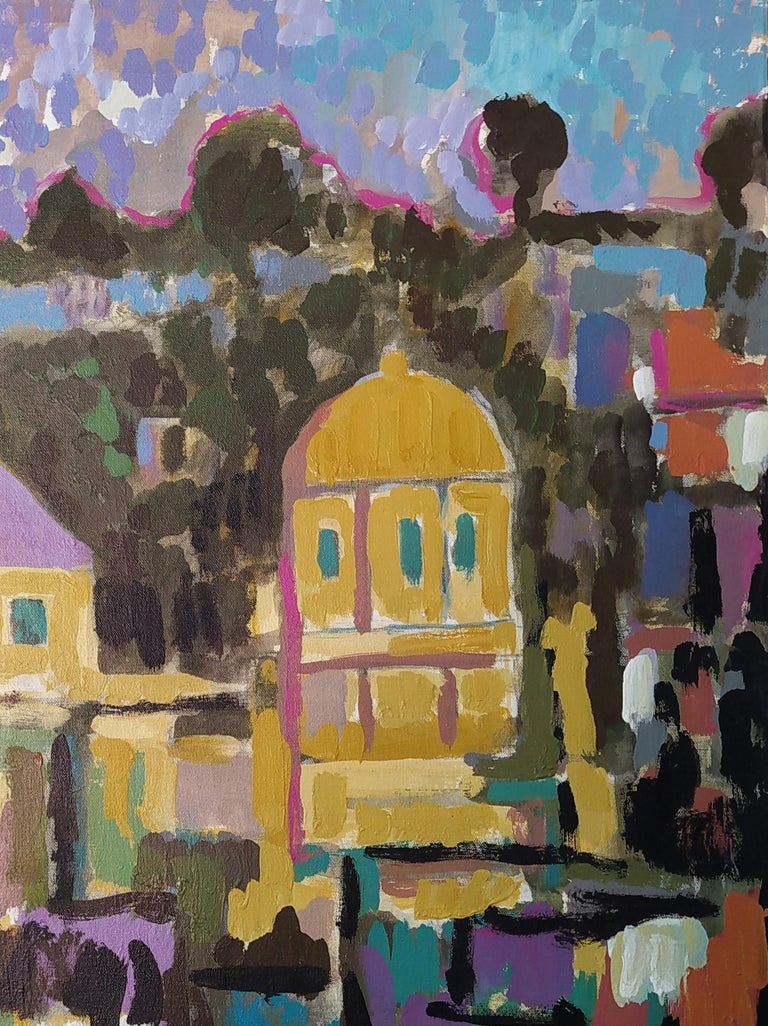 E.C. Bell - "Domes" - Colorful vertical and outdoor expressionist ...