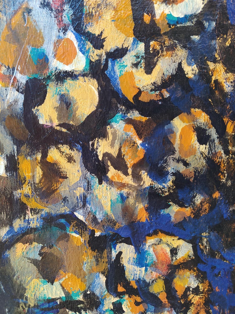 E.C. Bell - "Passion" - Vertical expressionist female kneeling nude ...