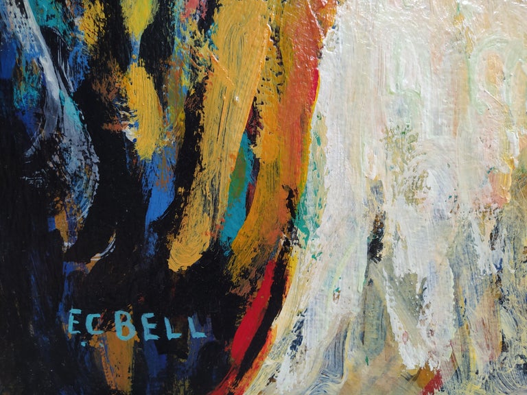 E.C. Bell - "Portal" - Horizontal expressionist landscape with female ...