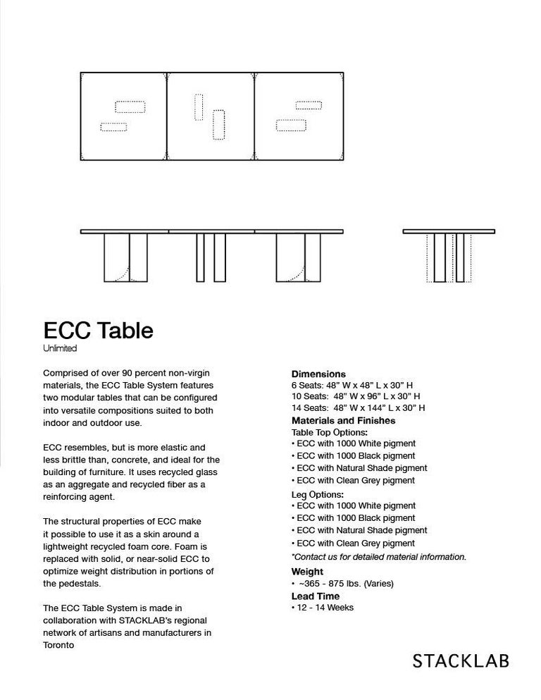 Stacklab, 10 Seater - ECC Dining Table For Sale at 1stDibs