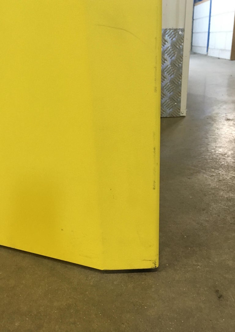 Eccentric Metal Yellow Z-Table by Claire Bataille and Paul Ibens for ...