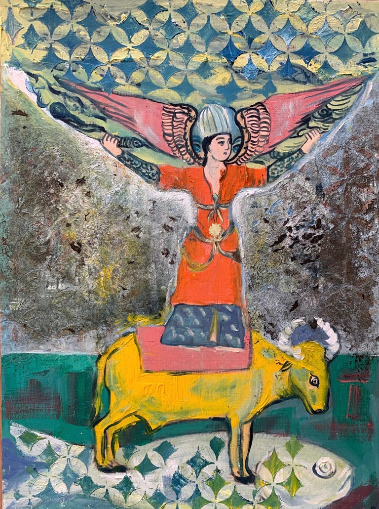 Ece Gauer - Abundance 2, 2022, oil on paper, figurative painting For ...