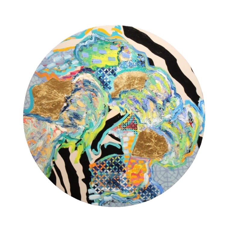 Ece Gauer - Three face mirror, 2020, oil on canvas, abstract painting ...