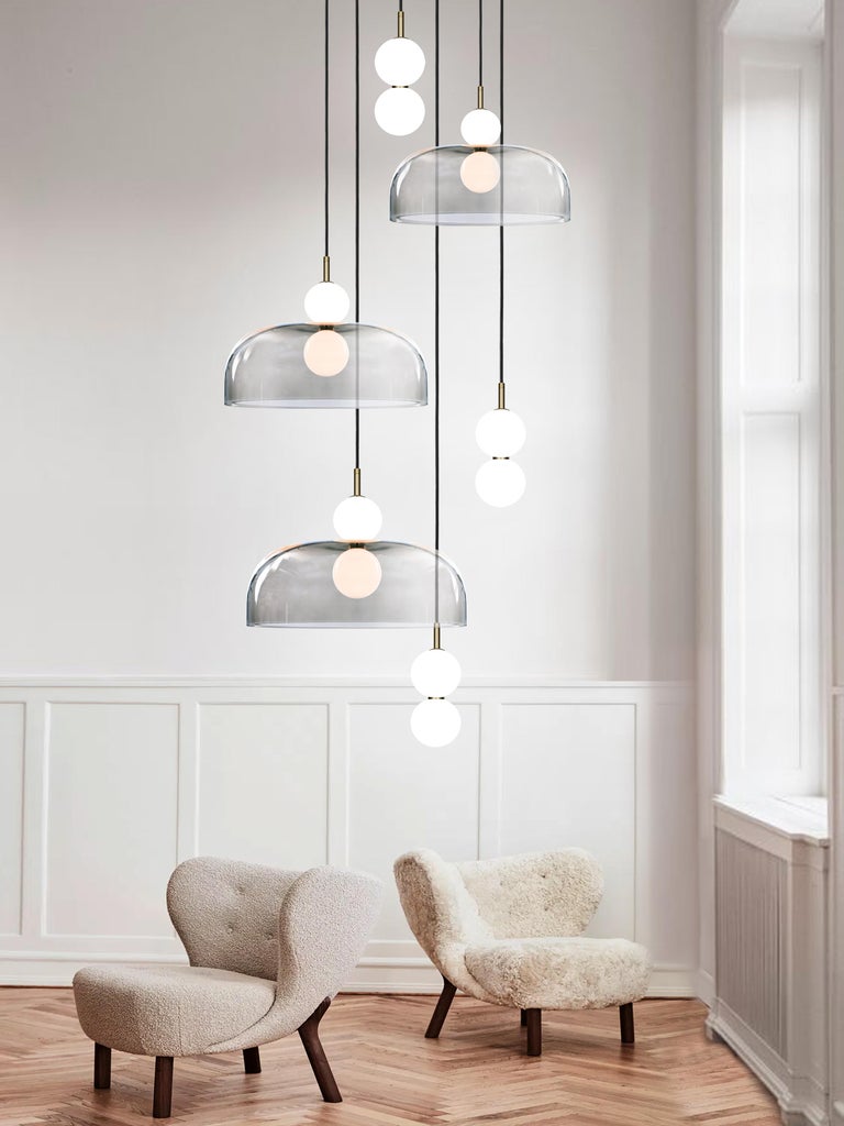 Echo 6 Piece Cluster, Lamp and Shade For Sale at 1stDibs