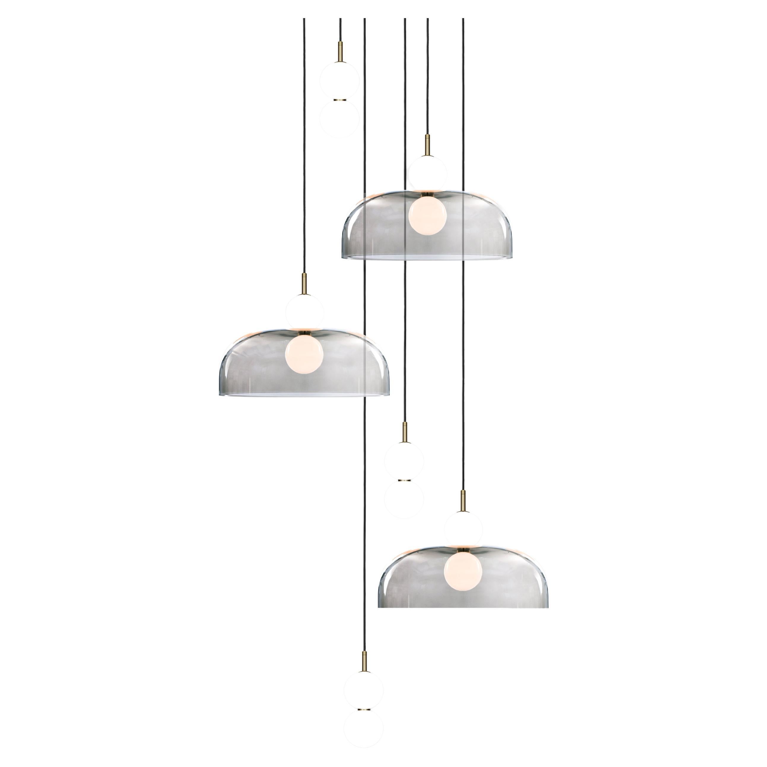 Echo Pendant, Lamp and Shade For Sale at 1stDibs