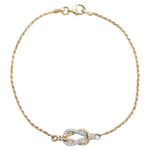 Yellow Gold Double Knot Bracelet 18 Karat For Sale at 1stDibs | the ...