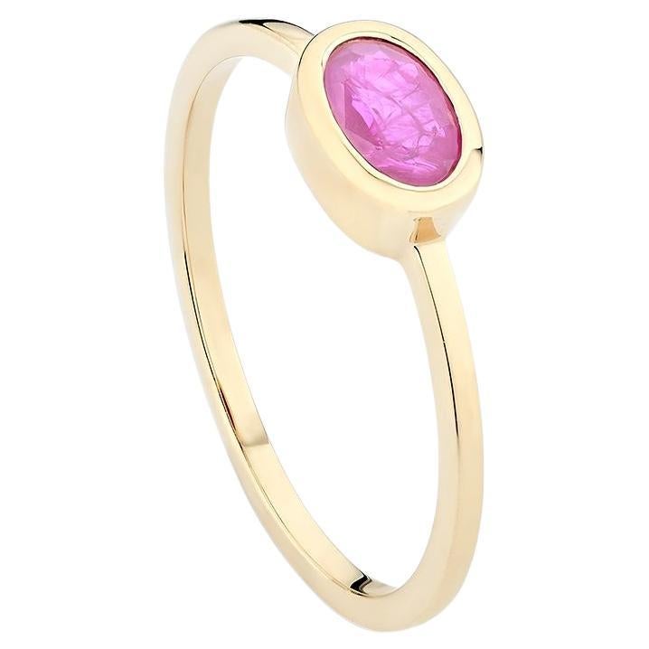 Fabergé Emotion 18K Yellow Gold Ruby Encrusted Ring For Sale at 1stDibs ...