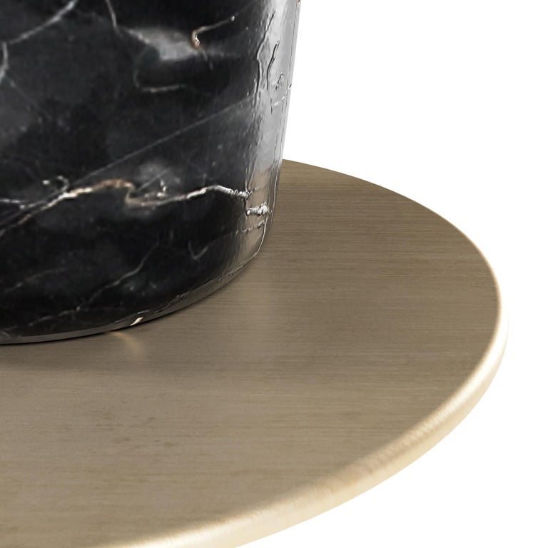 "Eclat" Exclusive Table Lamp ft. Nero Portoro and Brass Base For Sale ...