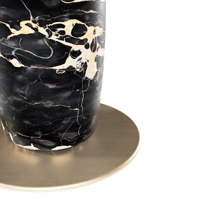 "Eclat" Exclusive Table Lamp ft. Nero Portoro and Brass Base For Sale ...