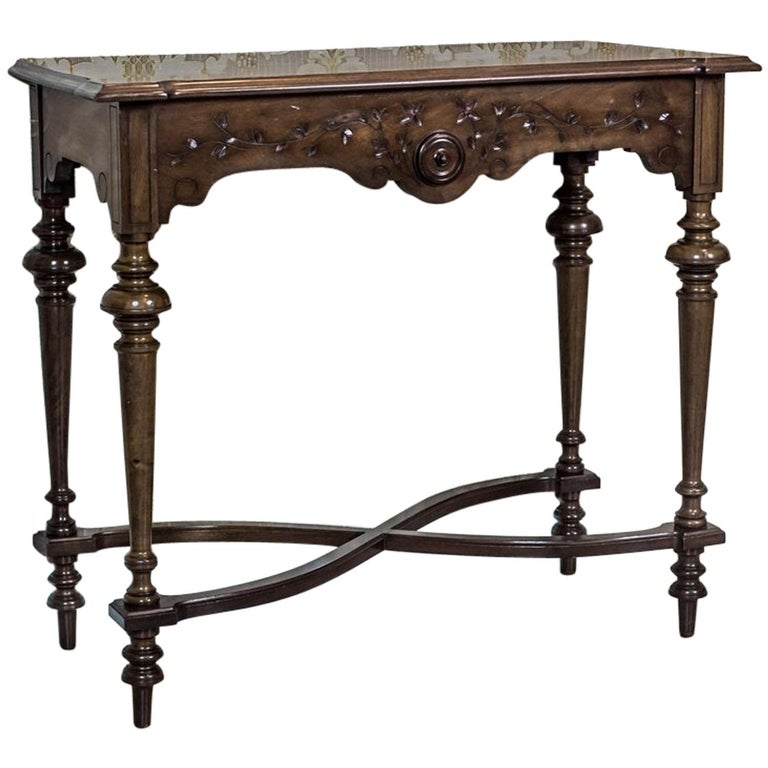 Eclectic Narrow Wall Table, Circa the 19th Century at 1stDibs