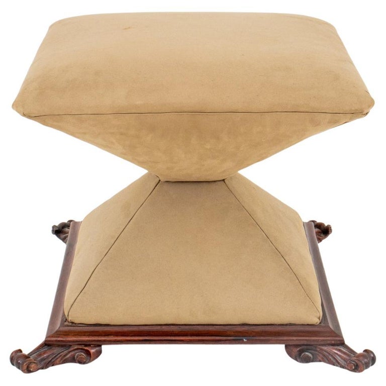 Eclectic Stool Mounted on Victorian Wood Base For Sale at 1stDibs