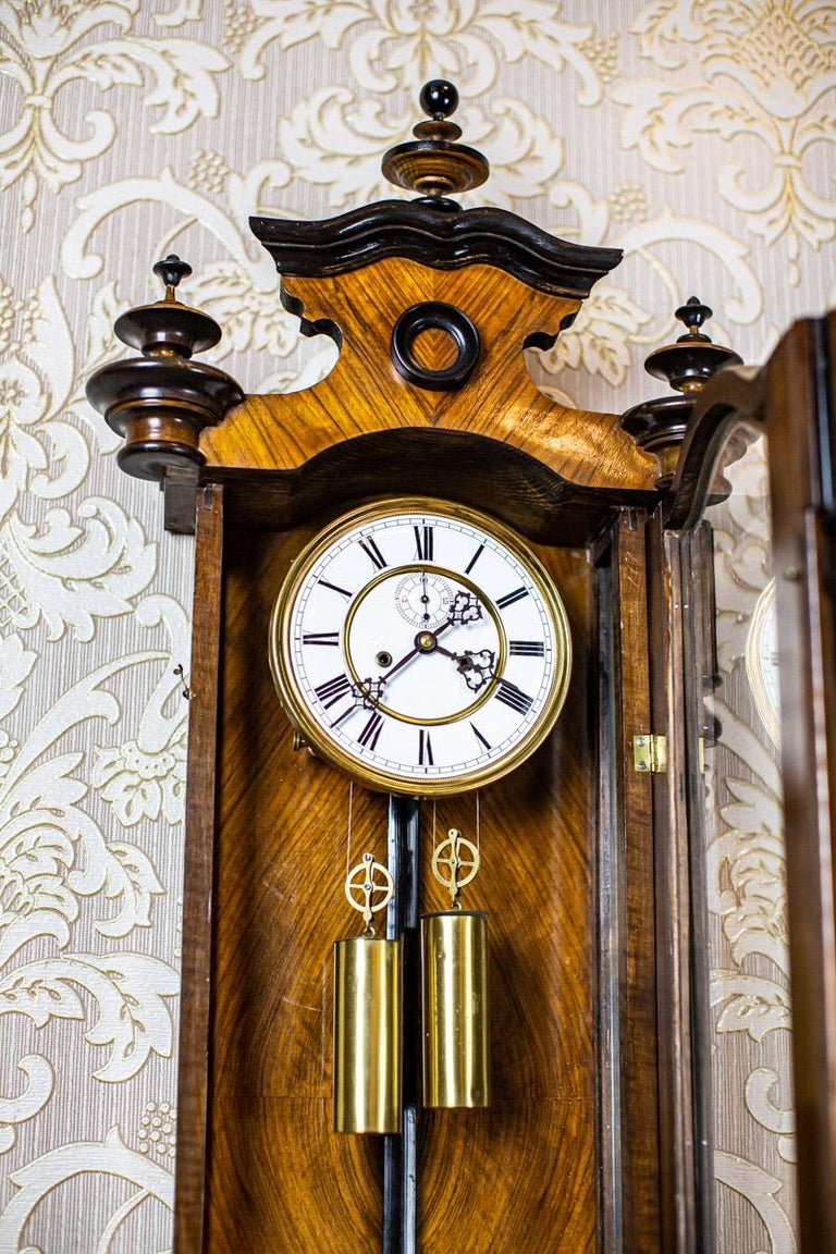 Late-19th Century Eclectic Endler/Freiburg Wall Clock with Brass ...
