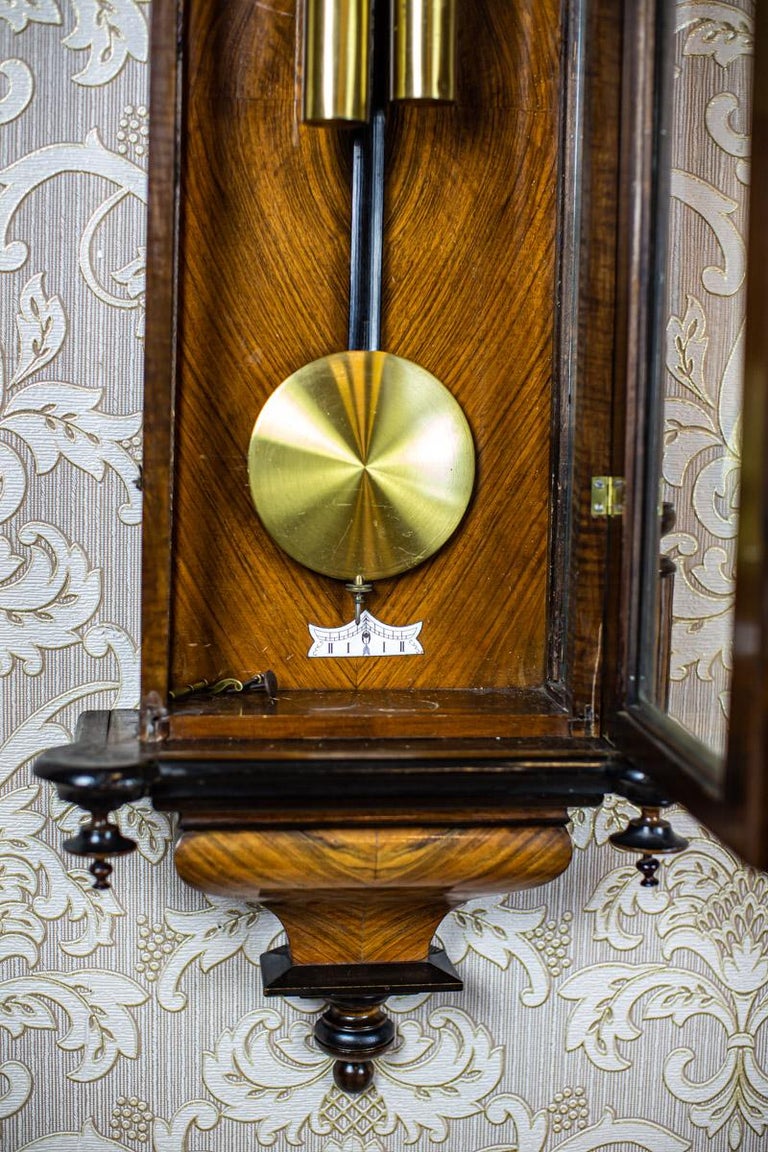 Late-19th Century Eclectic Endler/Freiburg Wall Clock with Brass ...