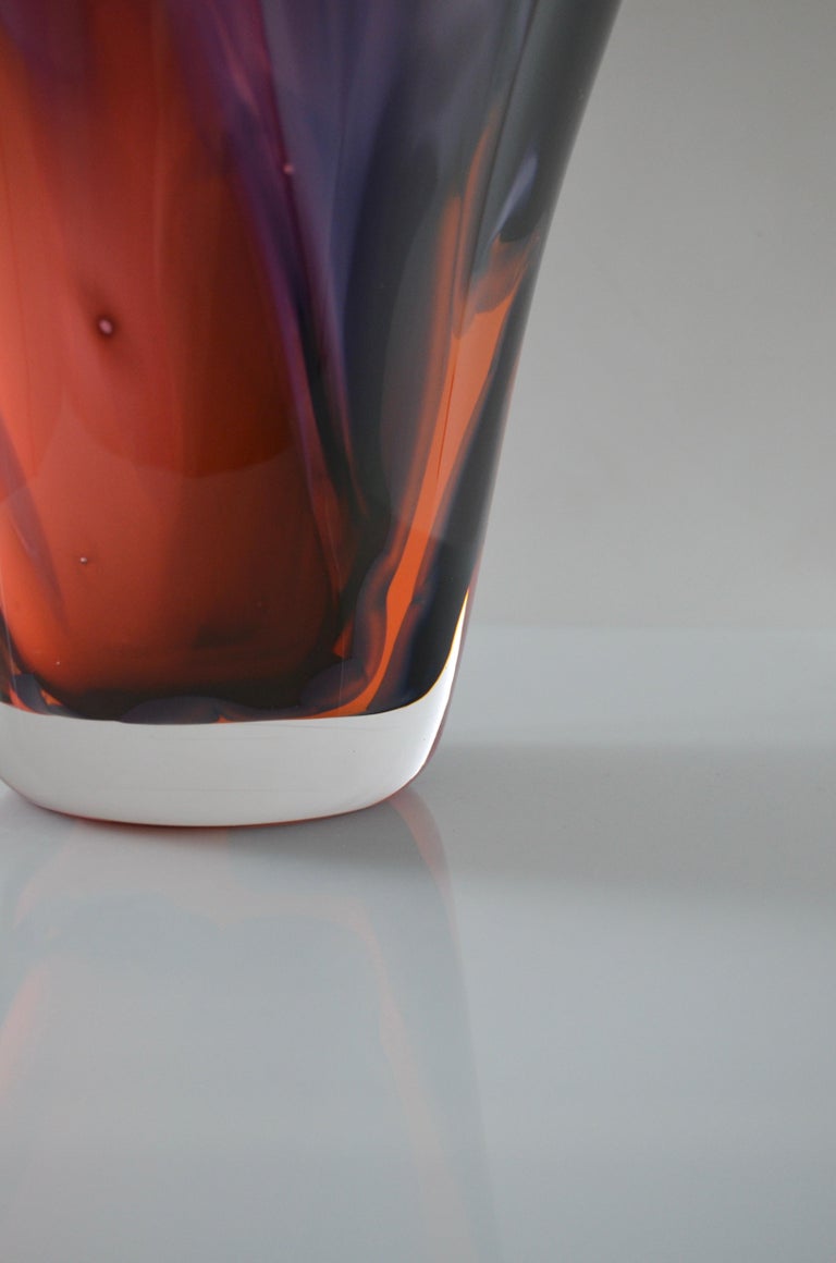 Eco Crystal Vase, Supernova Collection by BF Glass Studio For Sale at ...