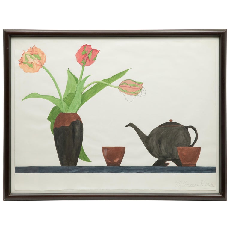 Ed Baynard Original Watercolor, Signed in Pencil and Dated 1982 at 1stDibs