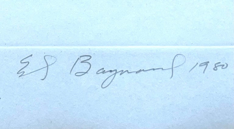 Ed Baynard - Zen Minimalist Flowers Etching American Modernist Ed ...