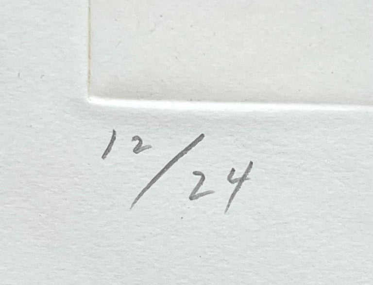 Ed Baynard - Zen Minimalist Flowers Etching American Modernist Ed ...