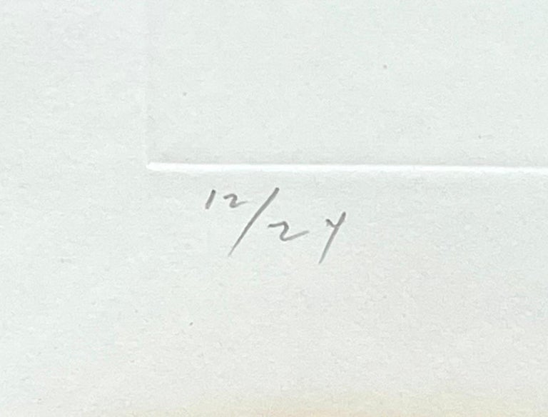 Ed Baynard - Zen Minimalist Flowers Etching American Modernist Ed ...