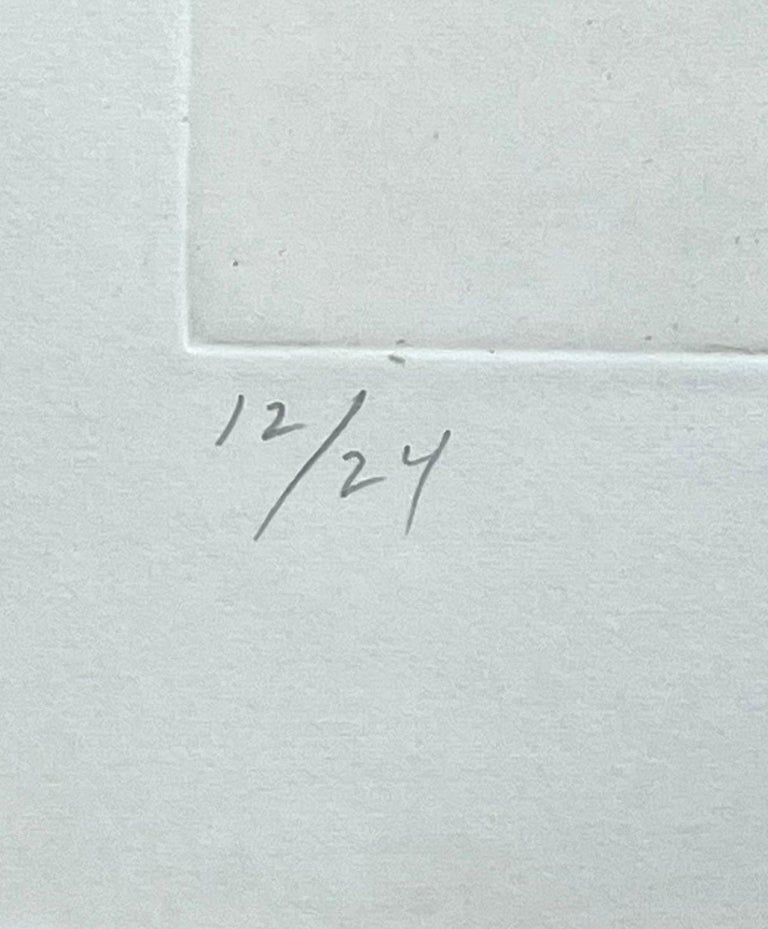 Ed Baynard - Zen Minimalist Flowers Etching American Modernist Ed ...