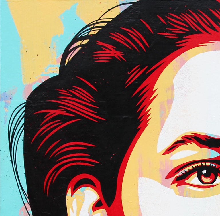 Ed Booth - “Eclipse” Contemporary Blue, Orange, Red, and Pink ...