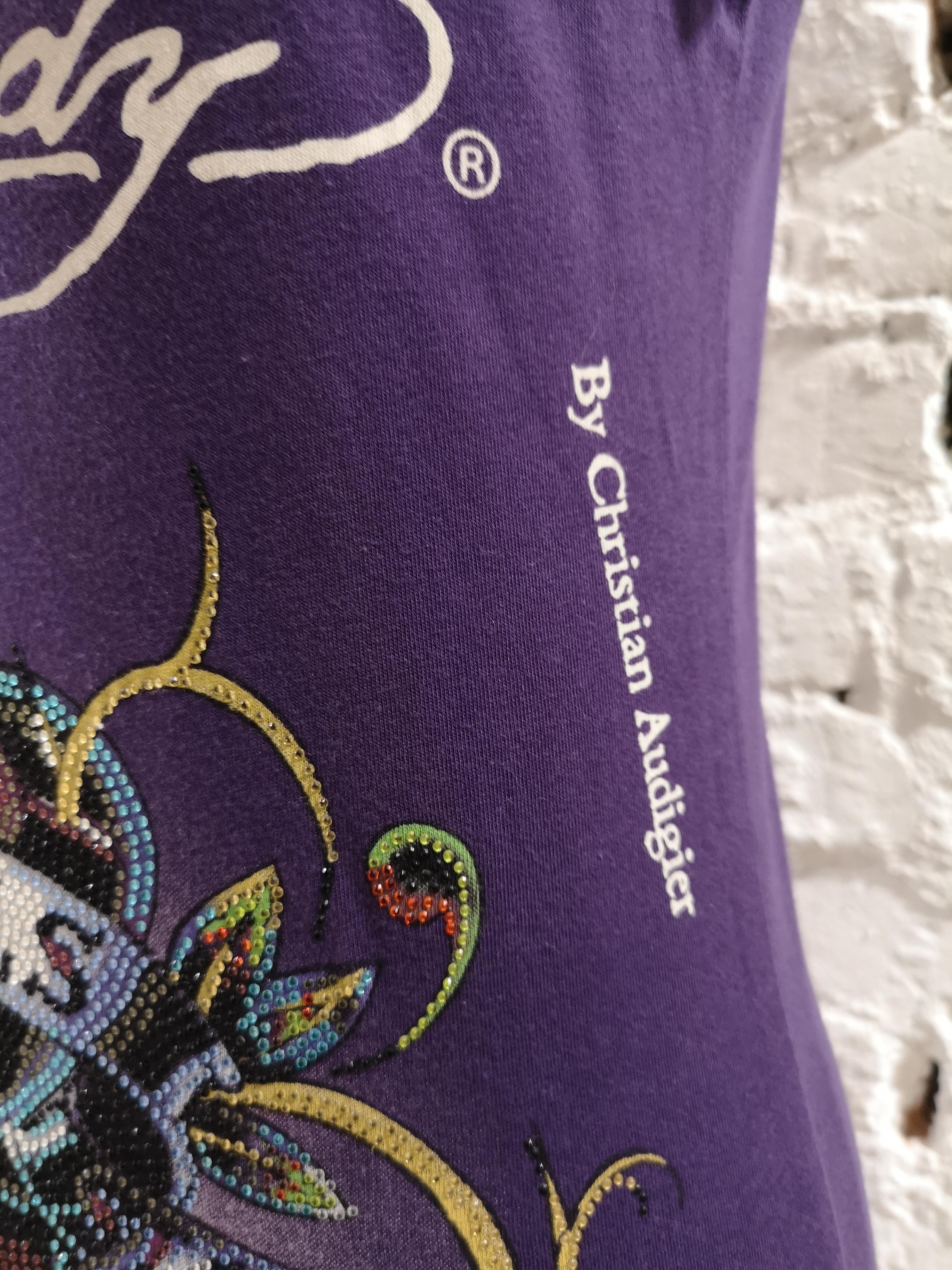 Ed Hardy purple cotton t-shirt For Sale at 1stDibs | purple ed hardy ...