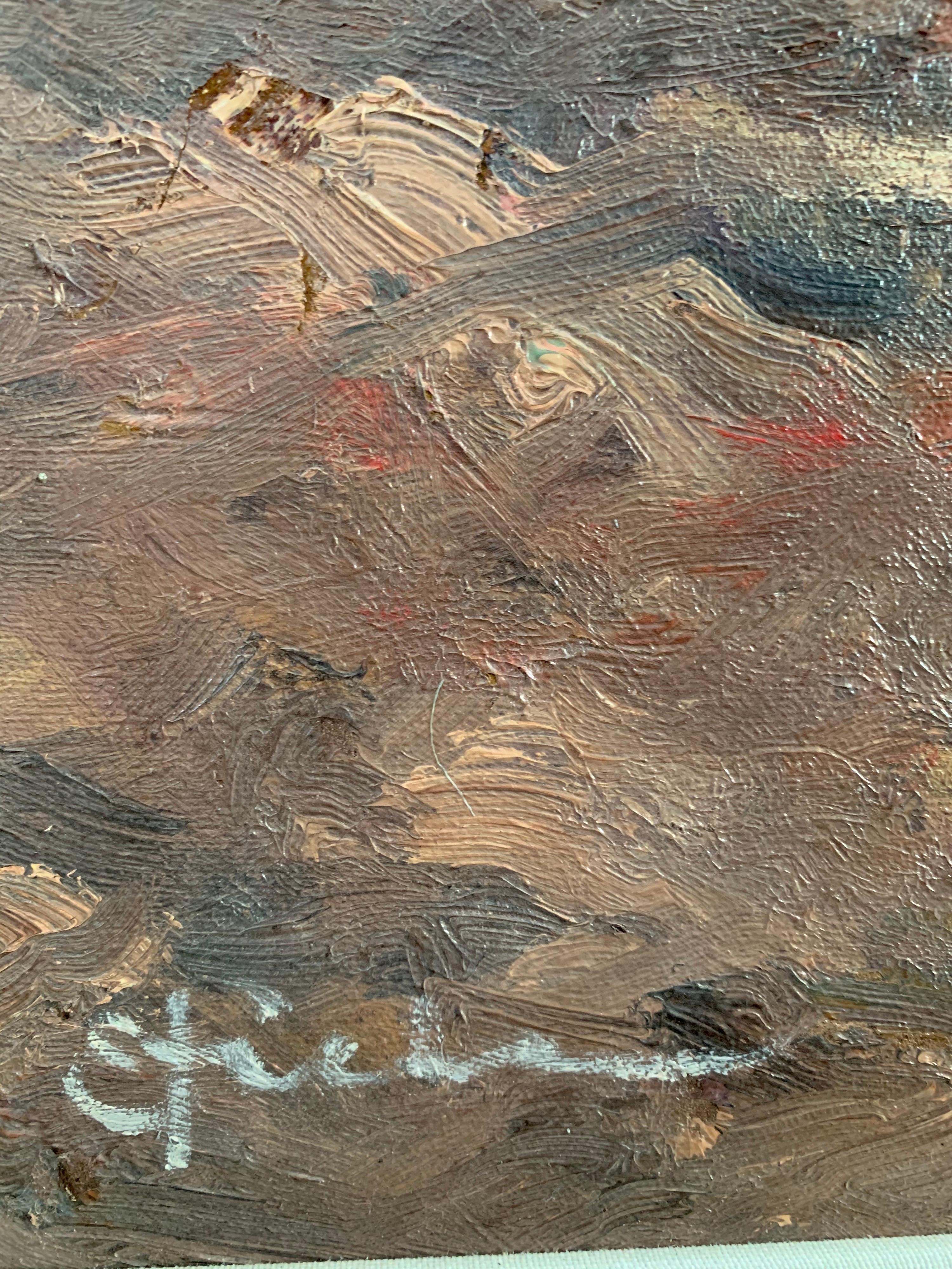 Ed Hicks Original Nantucket Oil Painting Burning Off For Sale at ...