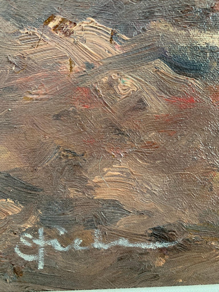 Ed Hicks Original Nantucket Oil Painting Burning Off For Sale at 1stDibs