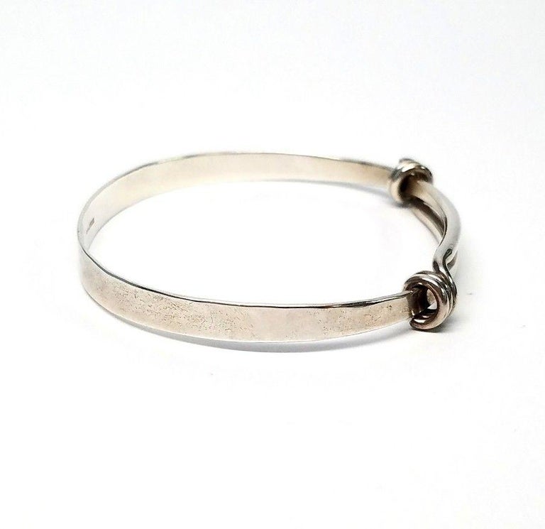 Ed Levin Sterling Silver Signature Bracelet, Size Small at 1stDibs | ed ...