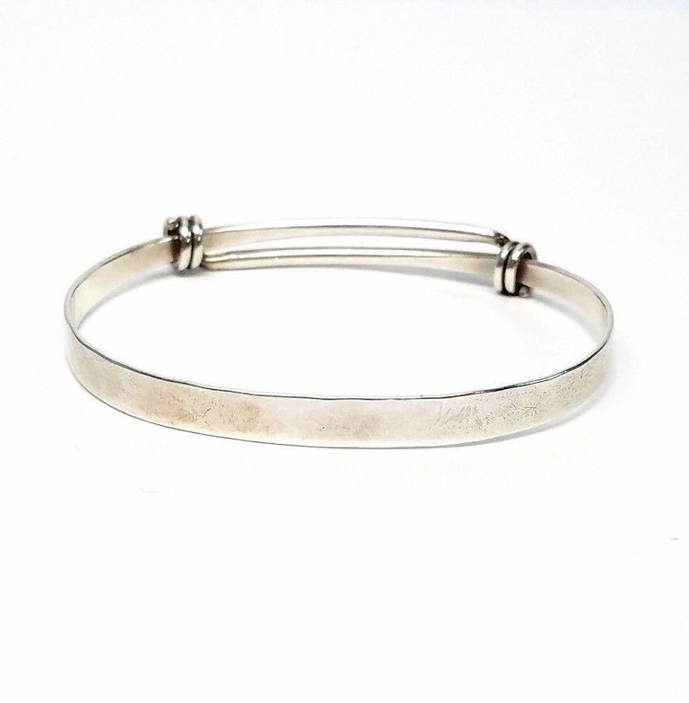 Ed Levin Sterling Silver Signature Bracelet, Size Small at 1stDibs | ed ...