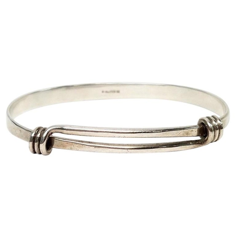 Ed Levin Sterling Silver Signature Bracelet, Size Small at 1stDibs | ed ...