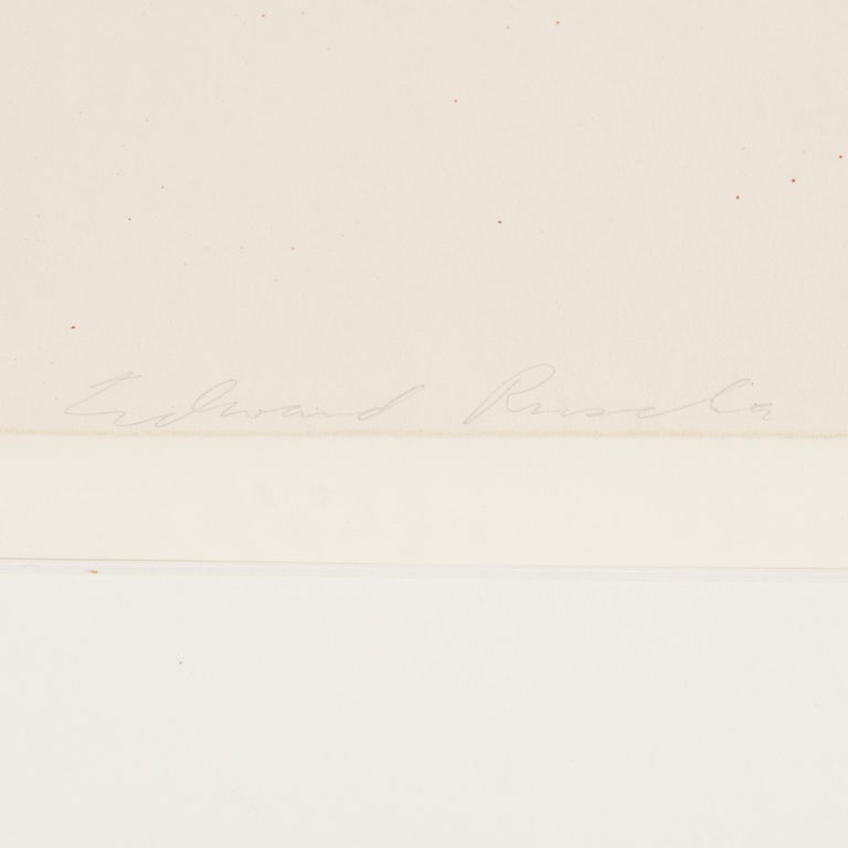 Ed Ruscha Lithograph "America Whistles", Signed at 1stDibs