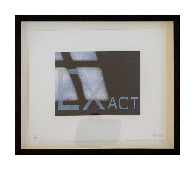 Ed Ruscha - Exact For Sale at 1stDibs