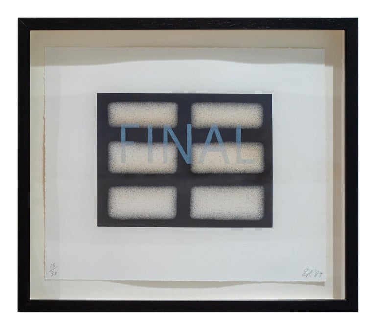 Ed Ruscha - Final For Sale at 1stDibs