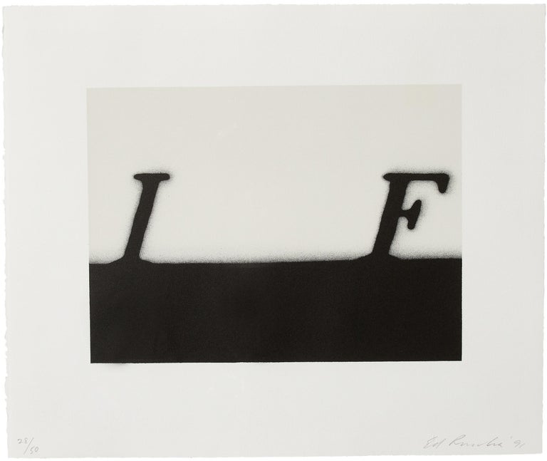 Ed Ruscha - If -- Print, Lithograph, Text Art by Ed Ruscha at 1stDibs