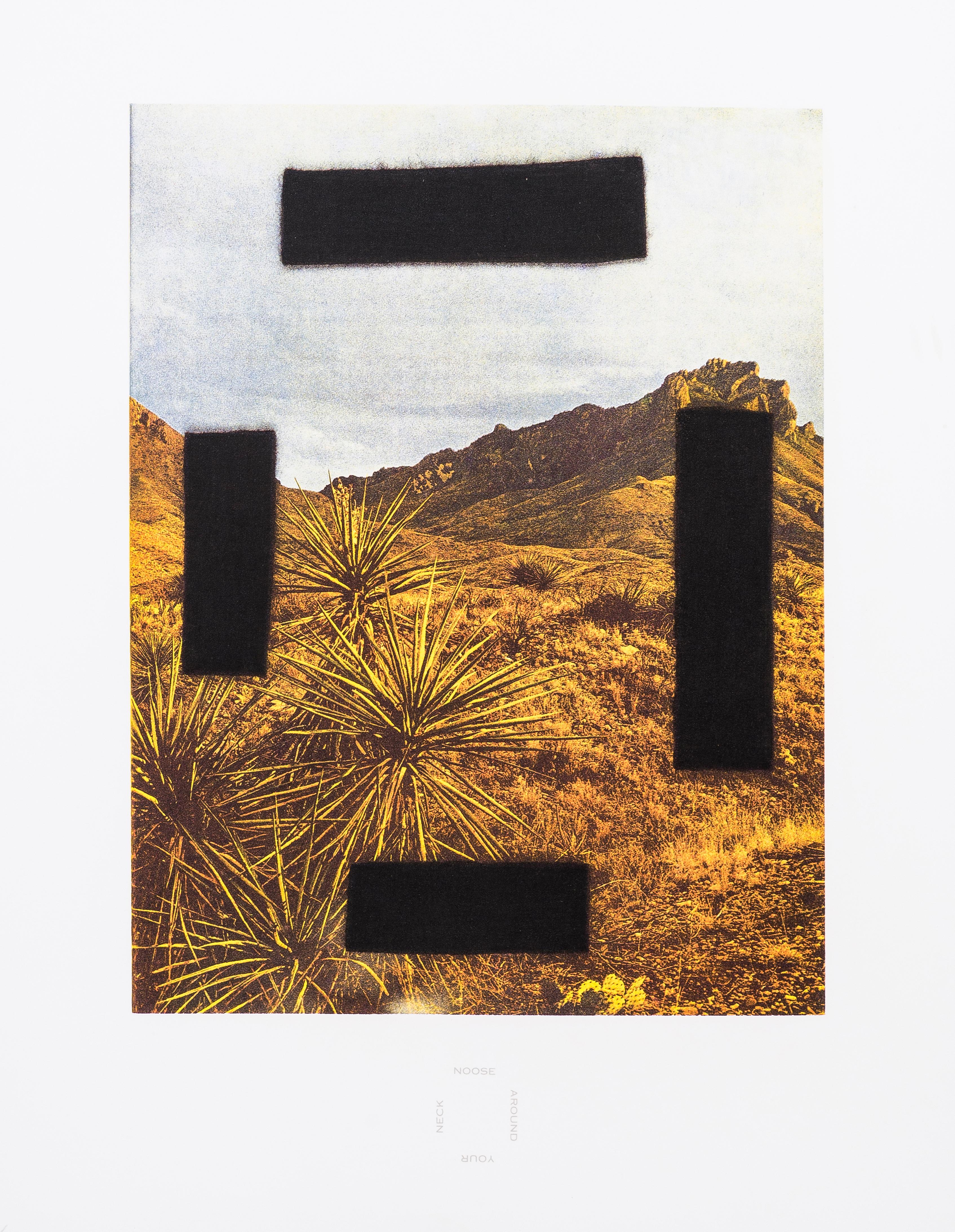 Ed Ruscha - Noose Around Your Neck -- Screen Print, Landscape ...