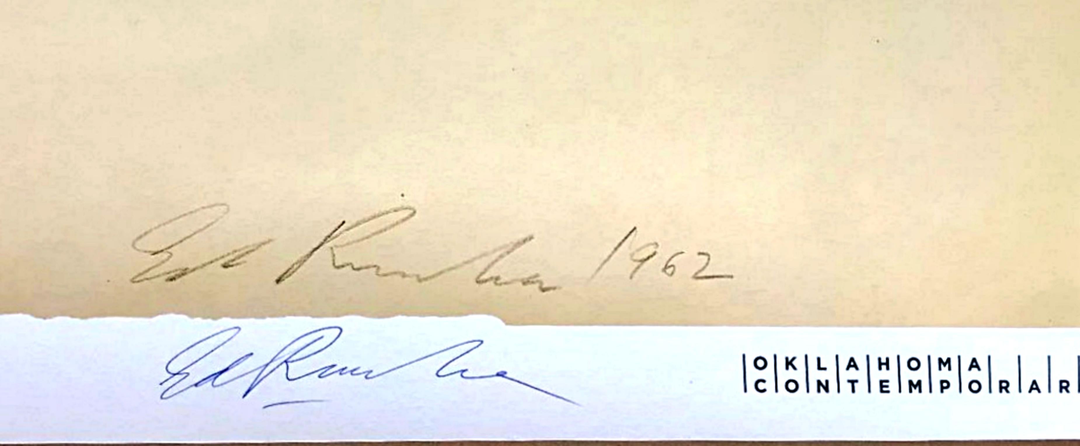 Ed Ruscha - Oklahoma-E, OKLA Contemporary (Hand Signed) For Sale at ...